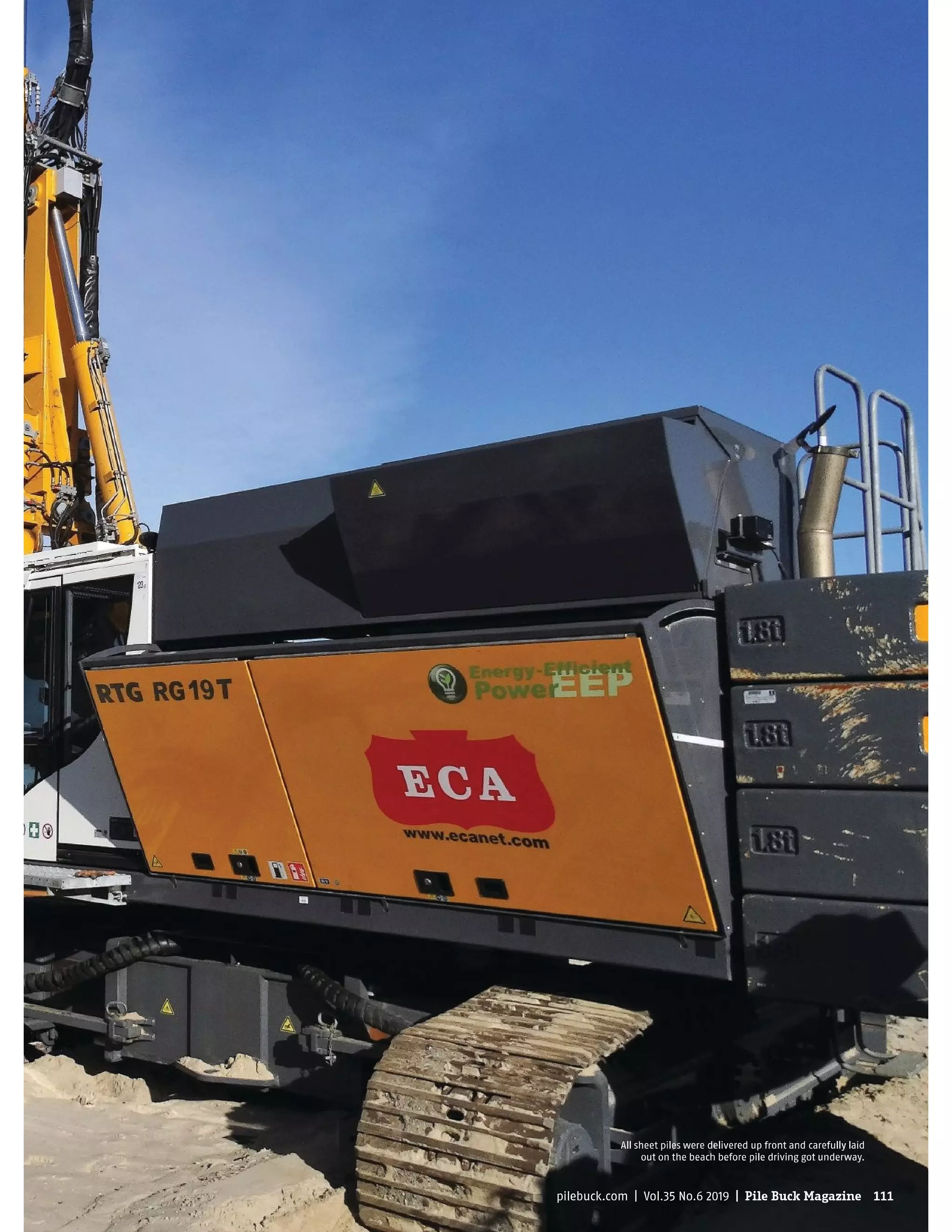 Pile Buck Magazine Cover Story Burke seawall story pile buck vol. 35 no ...