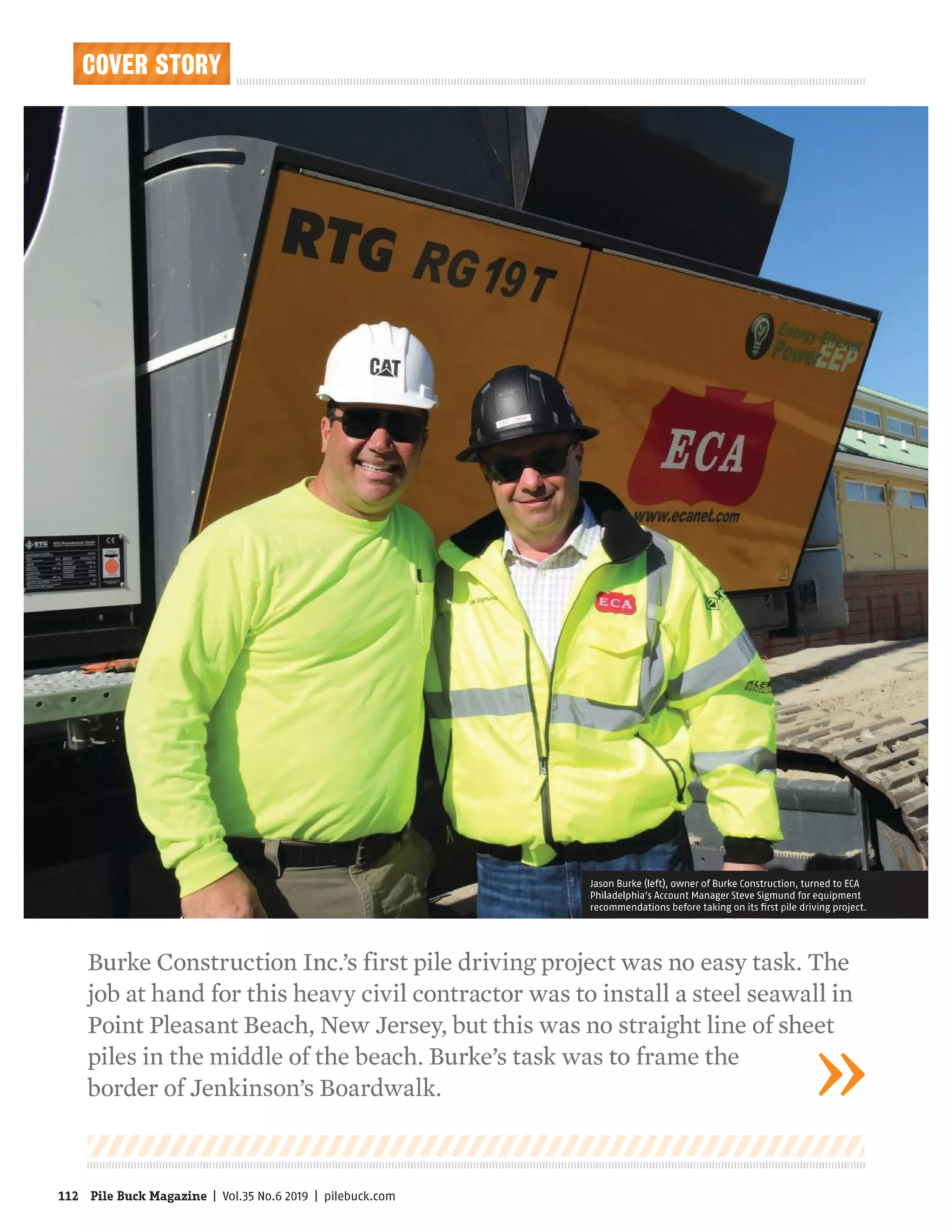 Pile Buck Magazine Cover Story Burke seawall story pile buck vol. 35 no ...