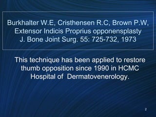 Burkhalter's Procedure | PDF