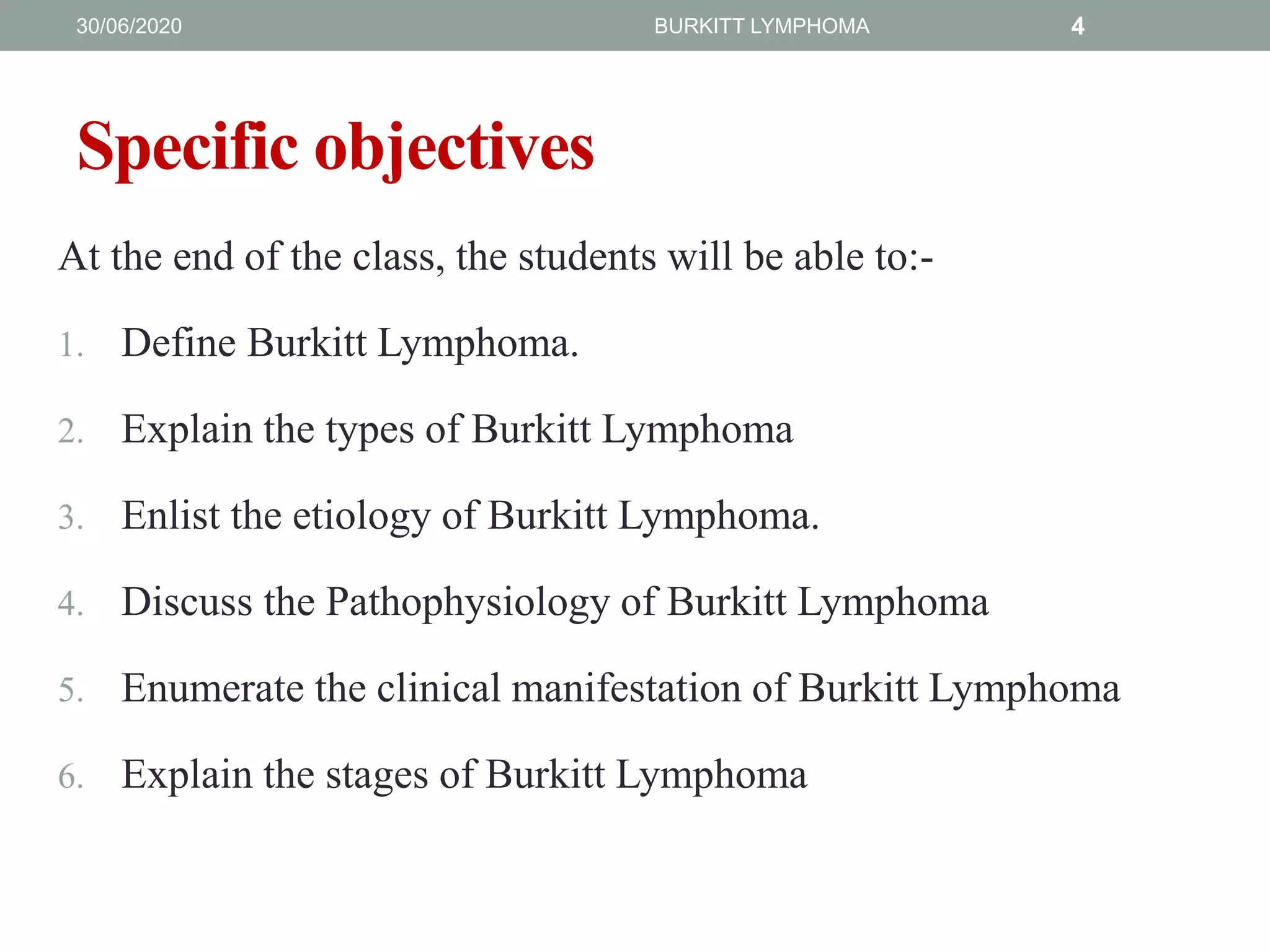 Burkitt lymphoma | PDF