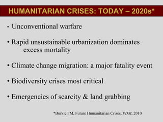Future Humanitarian Crises: 21st Cenutry Challenges to Surgical ...