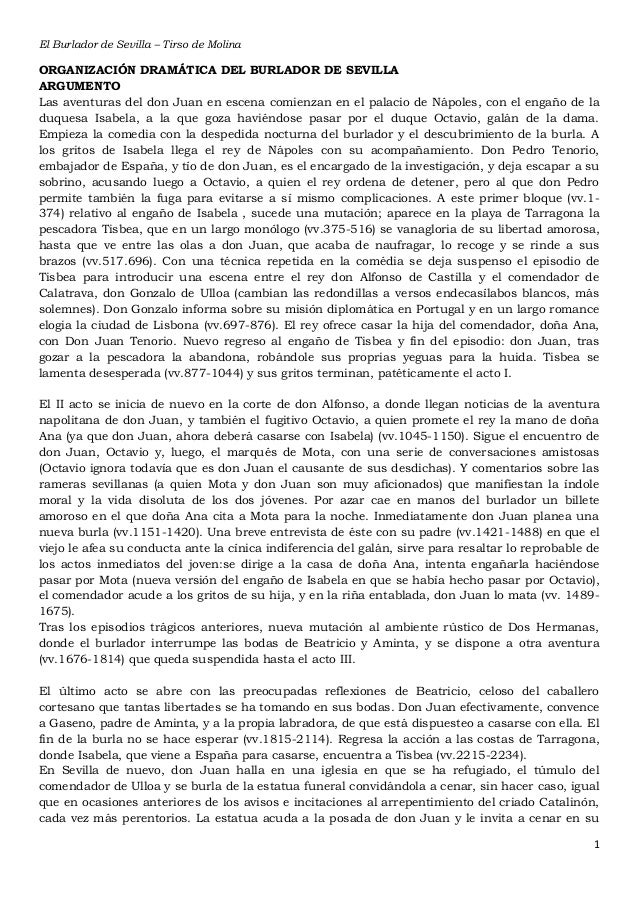 El burlador de sevilla english - visitdax