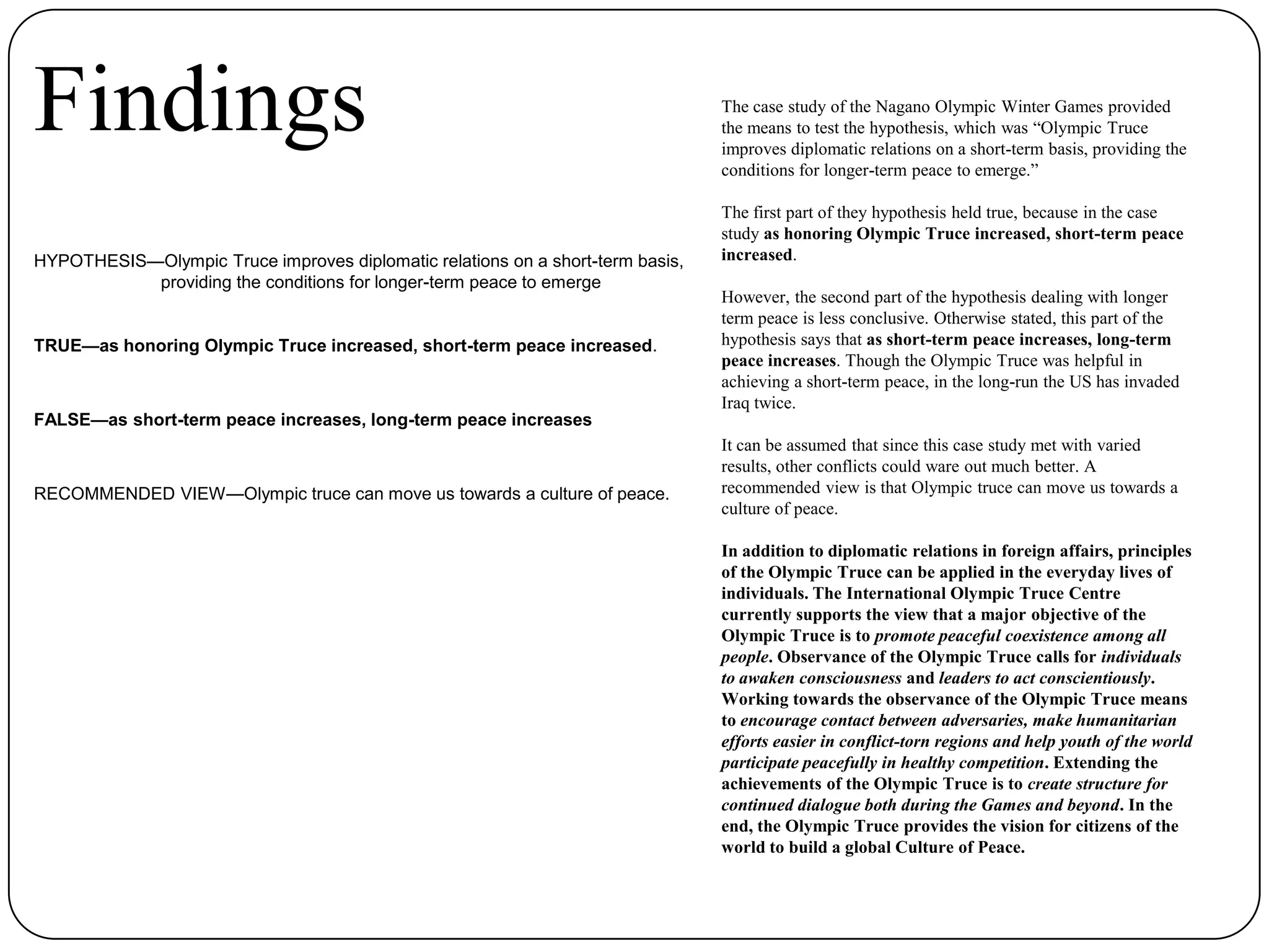 Burleson, Olympic Truce Slide Presentation, Ioa, Olympia | PPTX