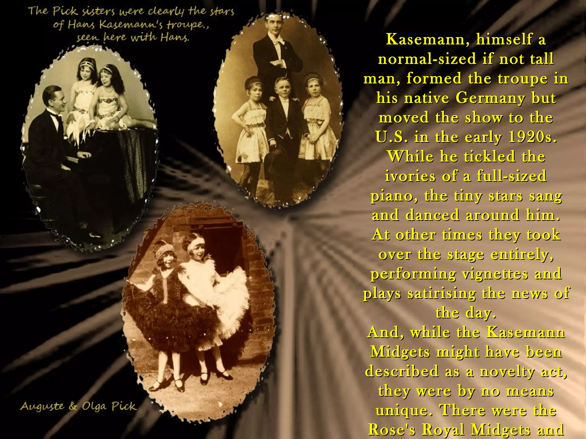 Burlesque troupe of midgets | PPS | Comedy | Genres