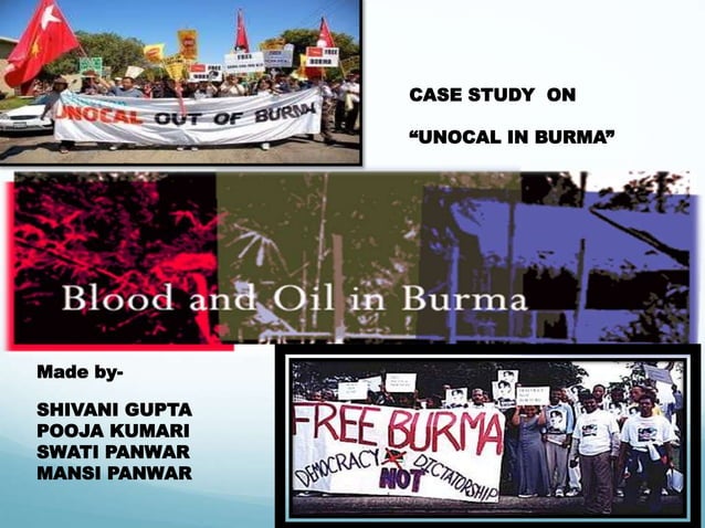 unocal in Burma ppt | PPT