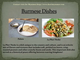 Burmese Dishes | PPTX