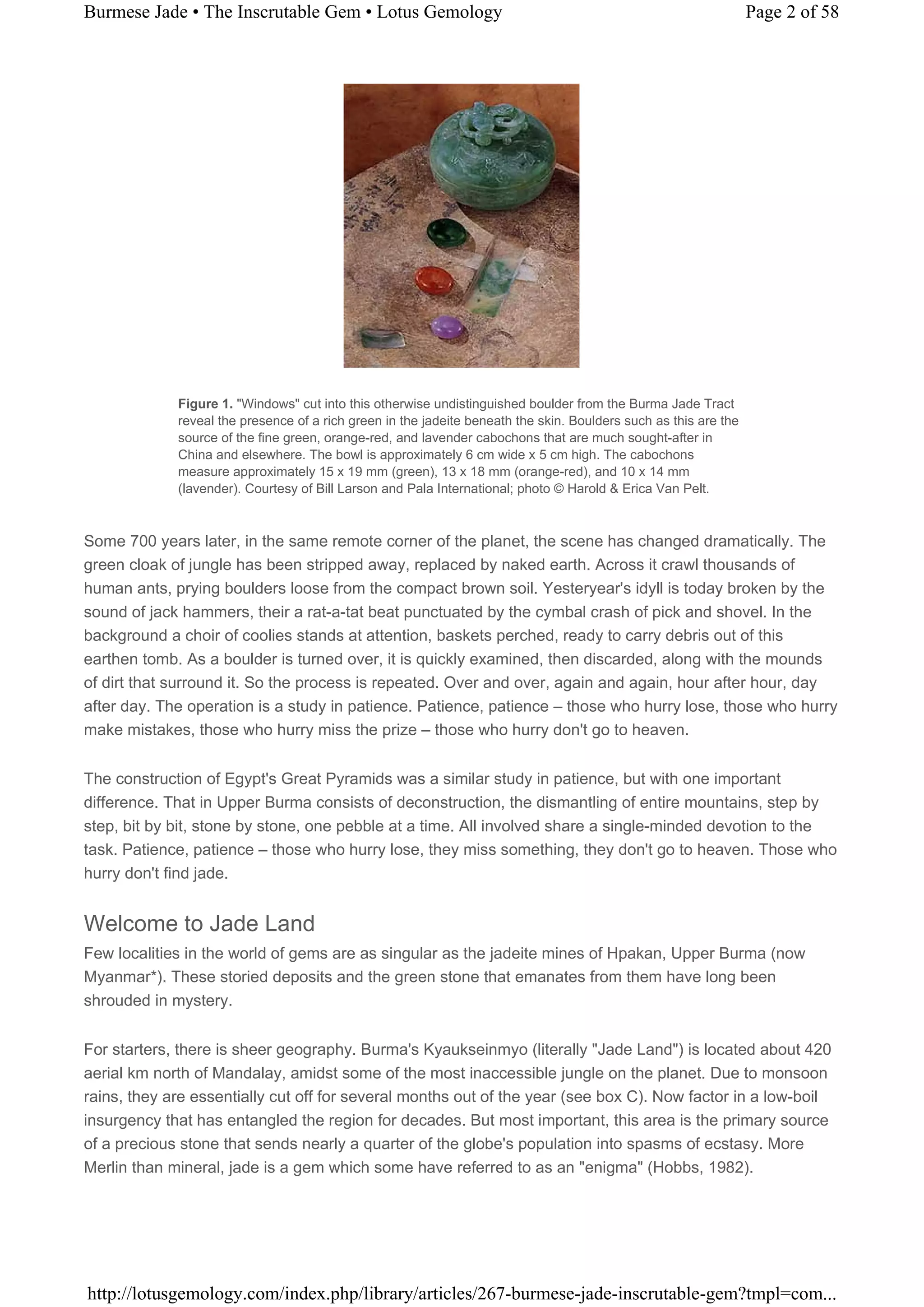 Burmese jade by lotus gemology | PDF