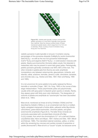 Burmese jade by lotus gemology | PDF