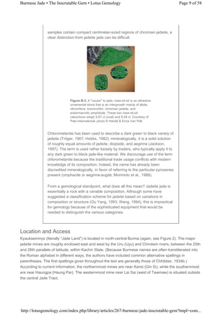 Burmese jade by lotus gemology | PDF
