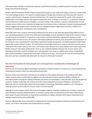 Touchscreen Kiosks in Museums | PDF