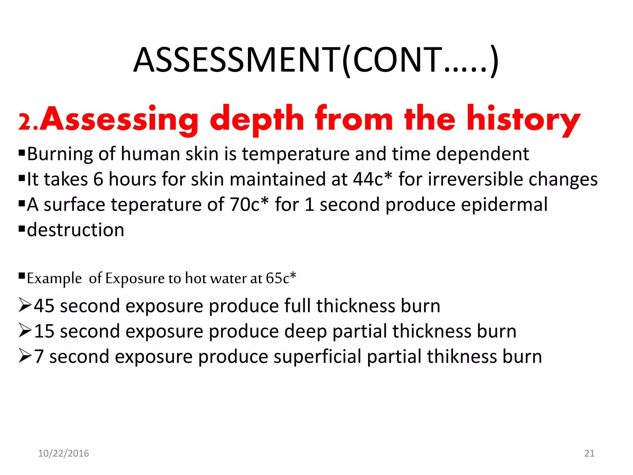 Burn classification and management | PPTX