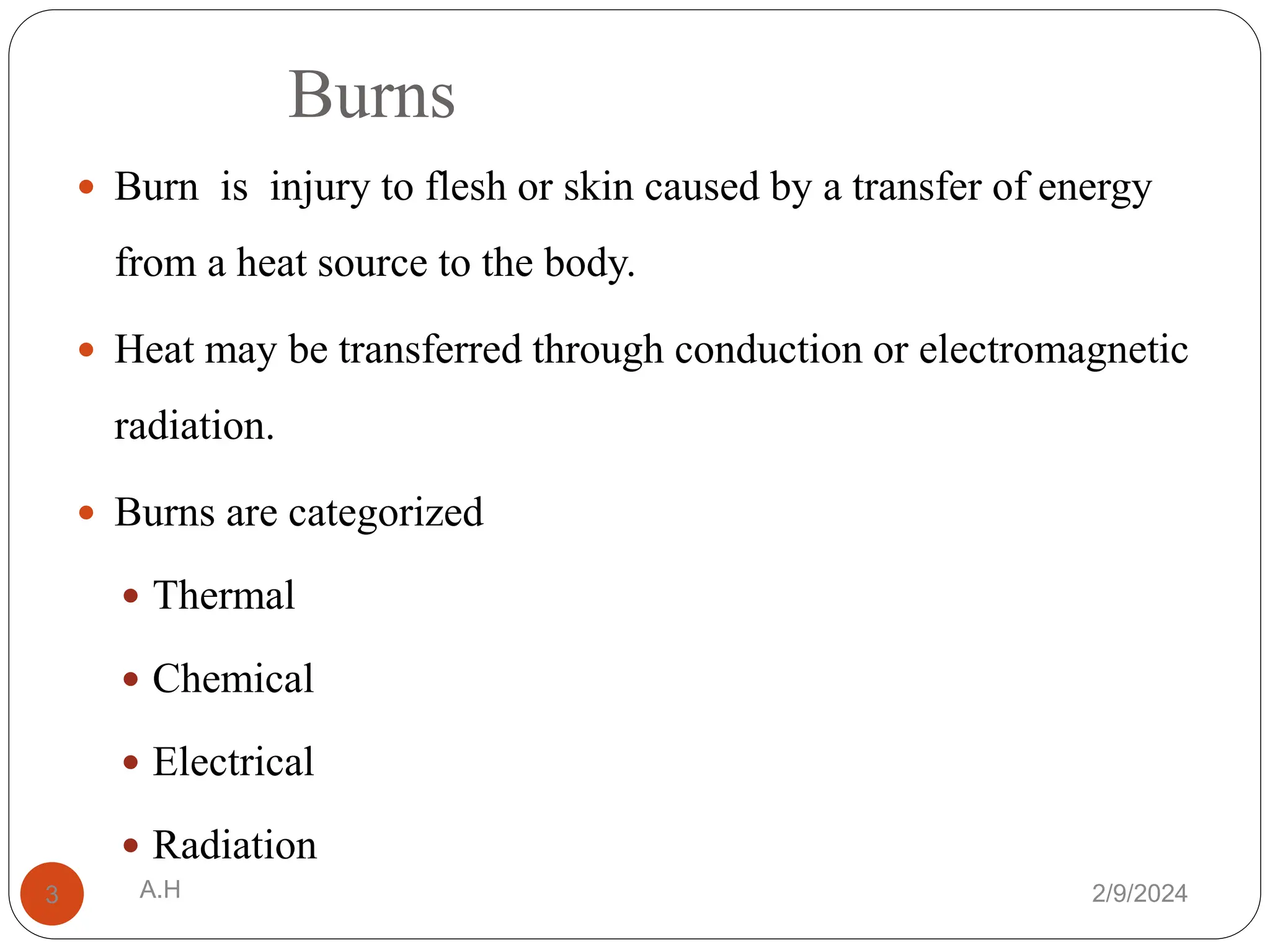 Burn.pptx for first aid student of nursing | PPTX