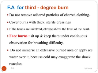 Burn.pptx for first aid student of nursing | PPTX