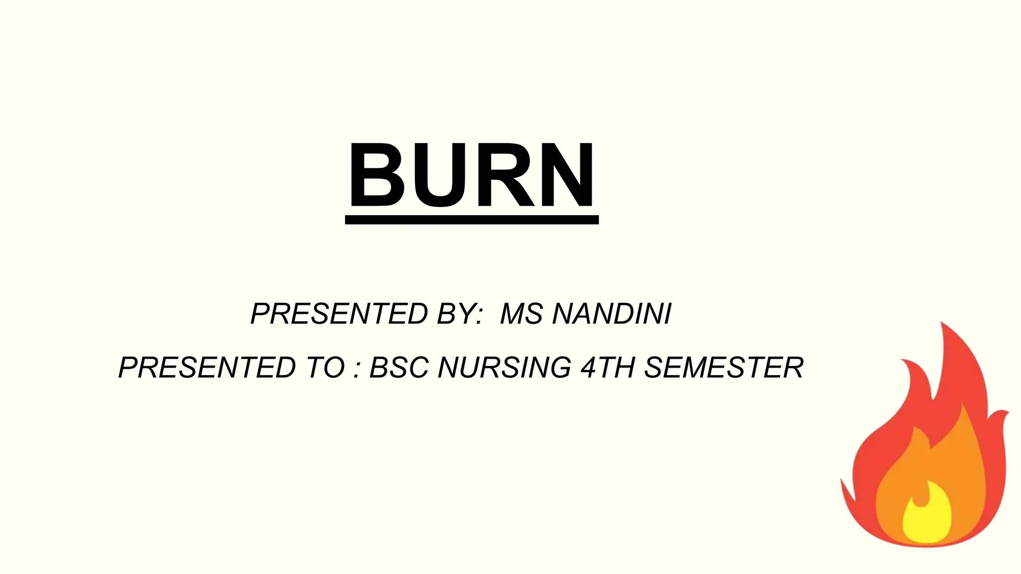 Nursing management of burn patient chapter bsc nursing 4 th semester | PPTX