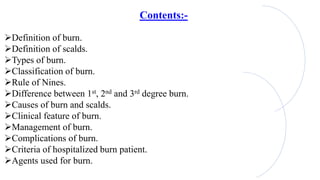 Understanding Burns: A Comprehensive Overview" | PPTX