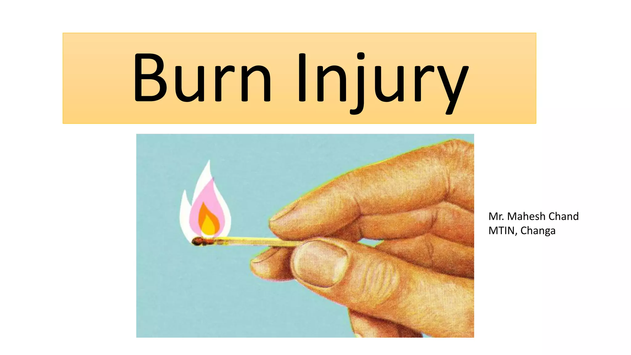 Burn first aid ppt | PPTX