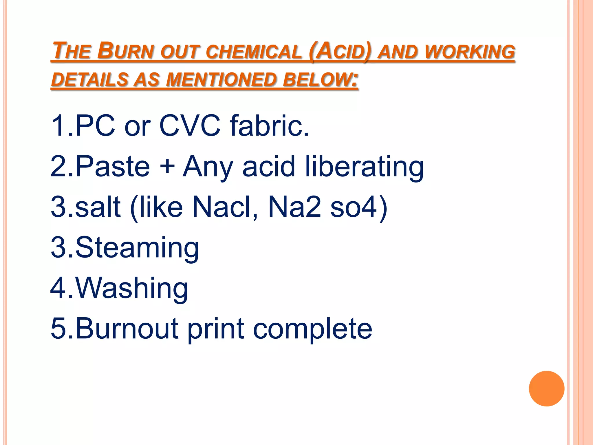 Burn out printing | PPTX