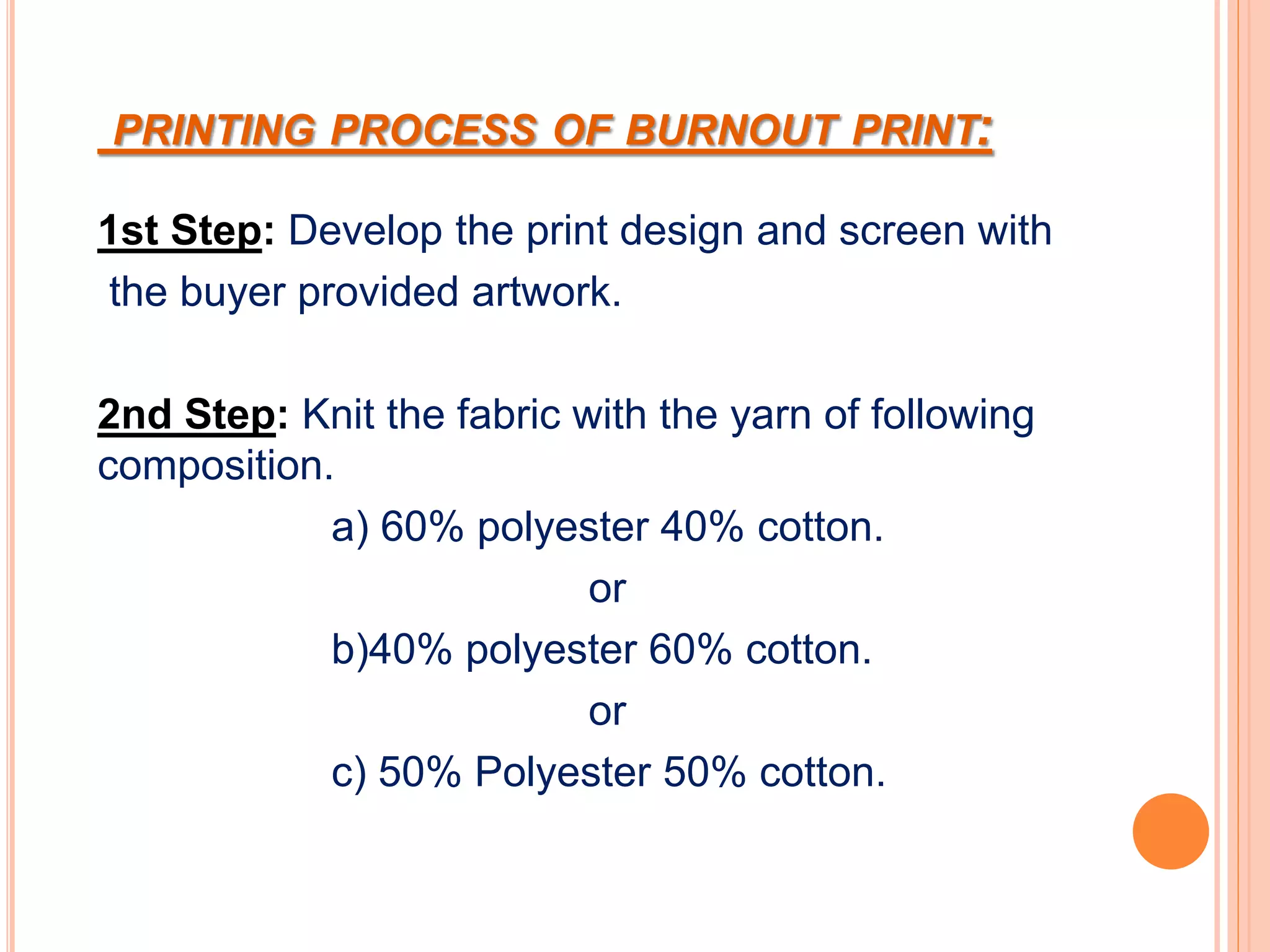 Burn out printing | PPTX