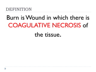 TYPES OF BURNS , ITS TYPES AND PHOTOS OF ALL TYPES | PPT