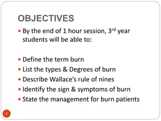 Burn (3 rd year) | PPTX