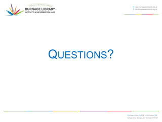 Burnage Library: A 21st Century Library Case Study | PPT