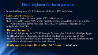 Burn and anaesthesia | PPTX