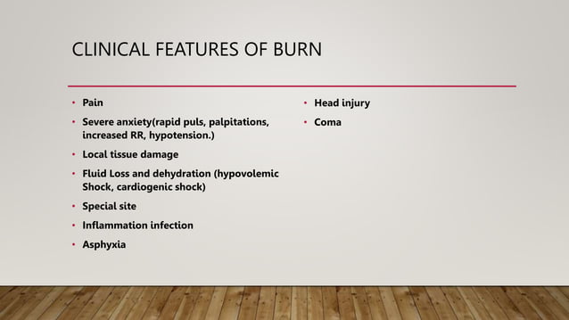BURN PPT FOR SURGERY BY DR NAEEM SHAIKH | PPT | Free Download