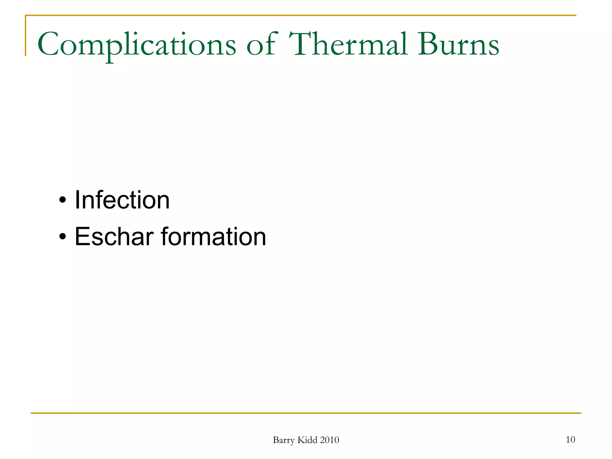 Burn assessment and management | PPT