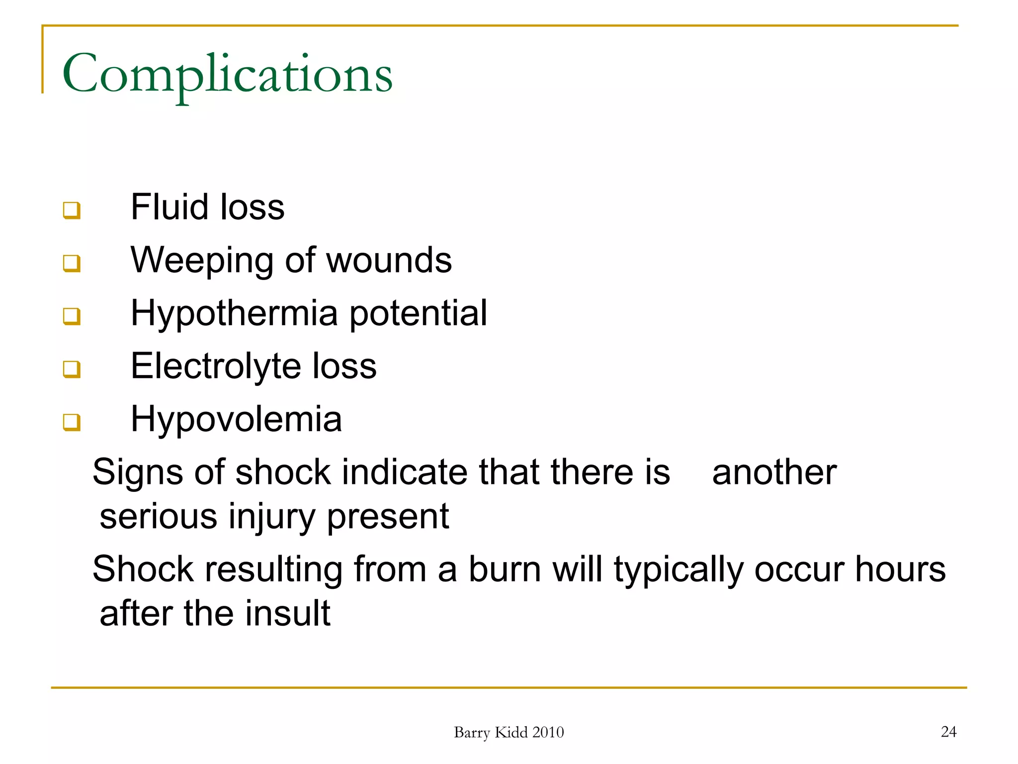 Burn assessment and management | PPT | First Aid | Injuries