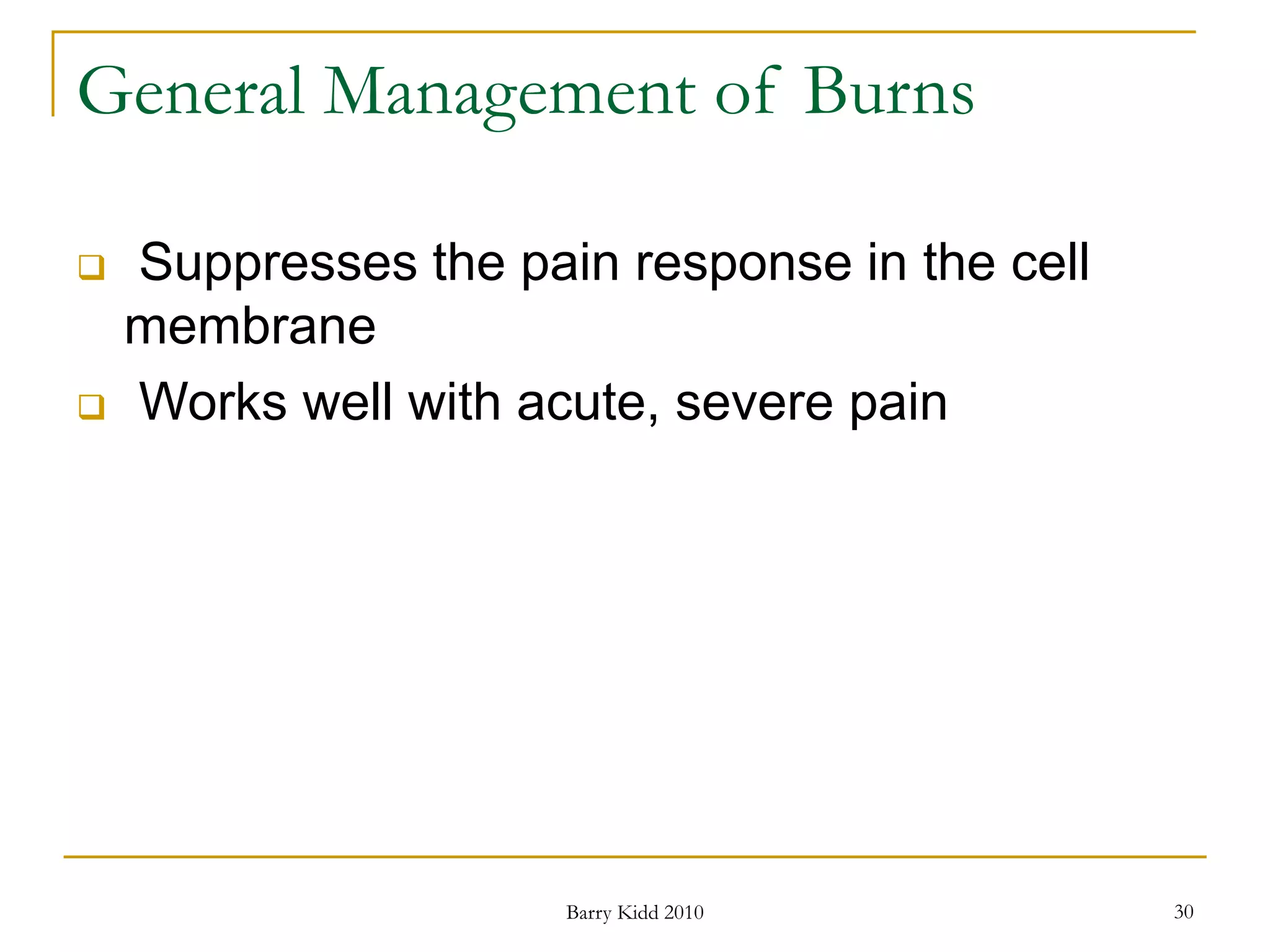 Burn assessment and management | PPT
