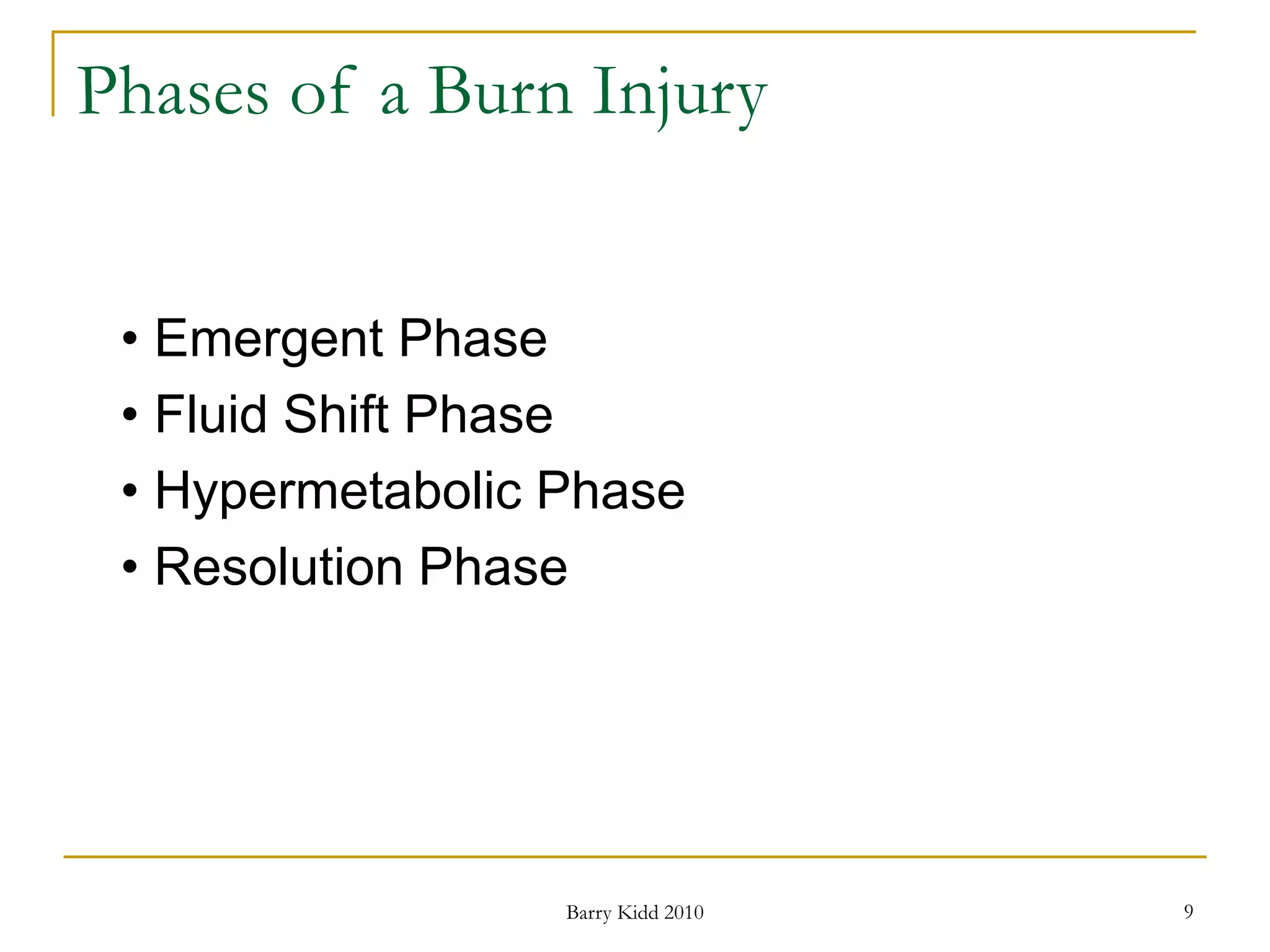 Burn assessment and management | PPT