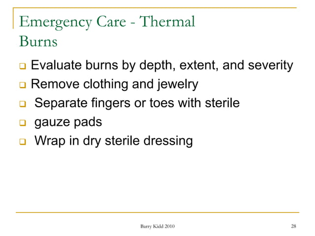 Burn assessment and management | PPT | First Aid | Injuries