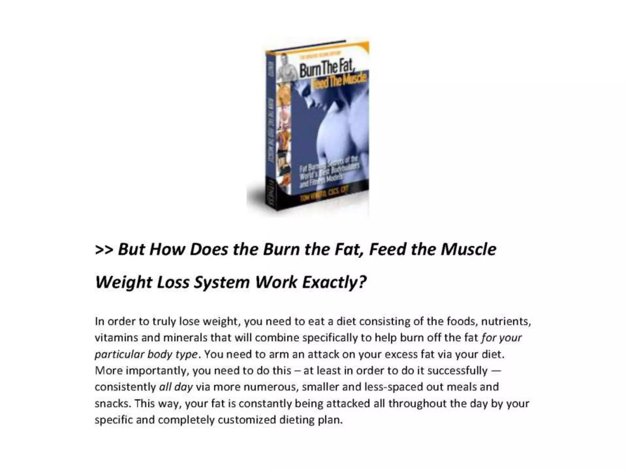 Burn Body Fat Fast | PPTX