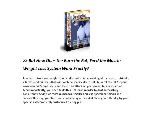 Burn Body Fat Fast | PPTX