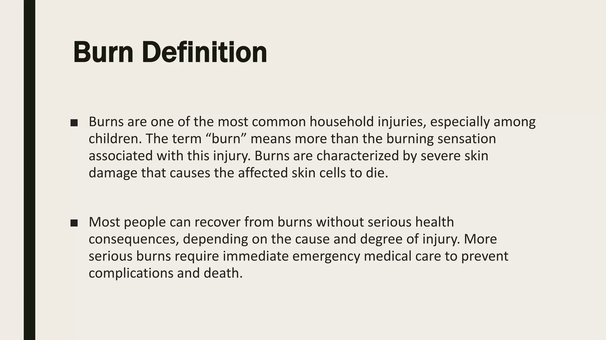 Burn classification | PPT