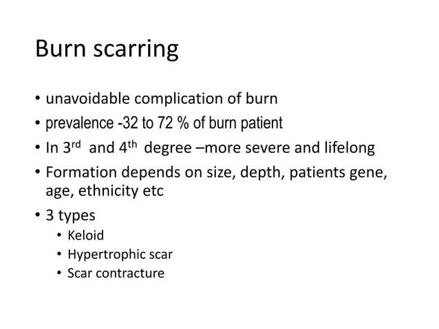 Burn complications and rehabilitation | PPTX | First Aid | Injuries