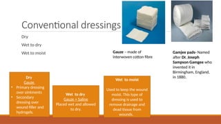 Burn dressings FOR VARIUOUS DEFECTS OF IT | PPTX