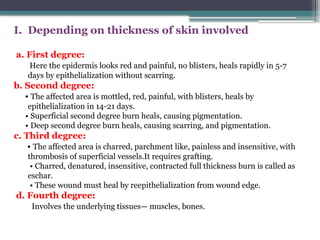 BURN management classification treatment | PPT