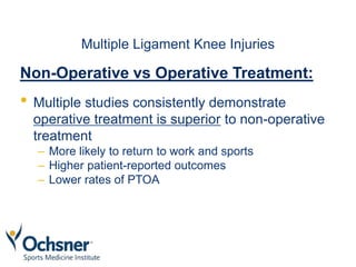 Posterolateral Knee Ligament Reconstruction | PPTX