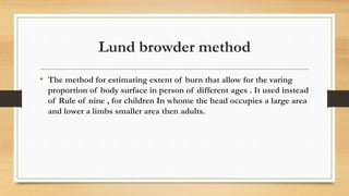 Burn in children | PPTX