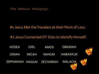 Burning Hearts... The Emmaus Pedagogy - Luke 24:13-25 | PPTX