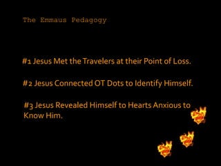 Burning Hearts... The Emmaus Pedagogy - Luke 24:13-25 | PPTX