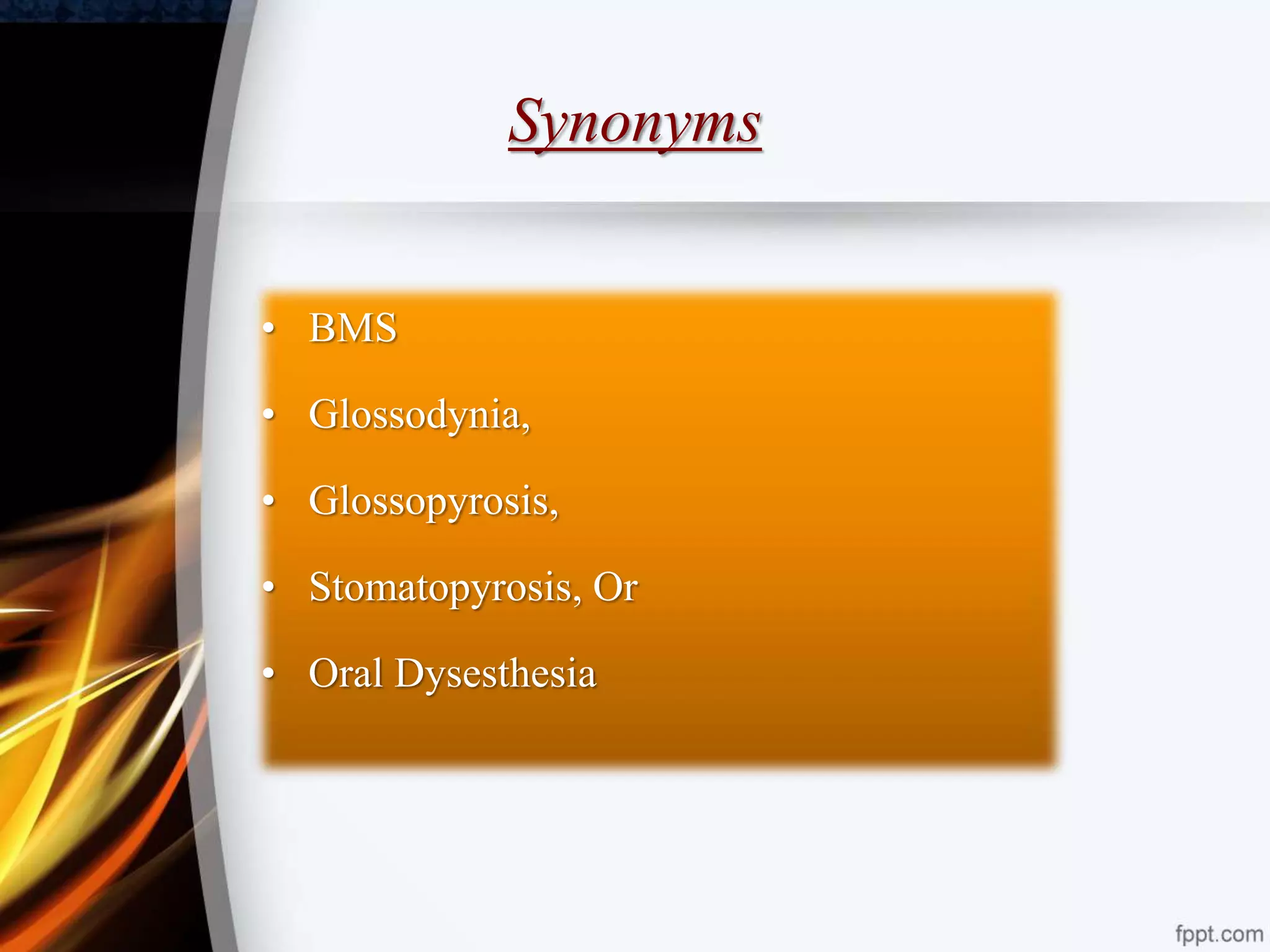 BURNING MOUTH SYNDROME PPT.pptx