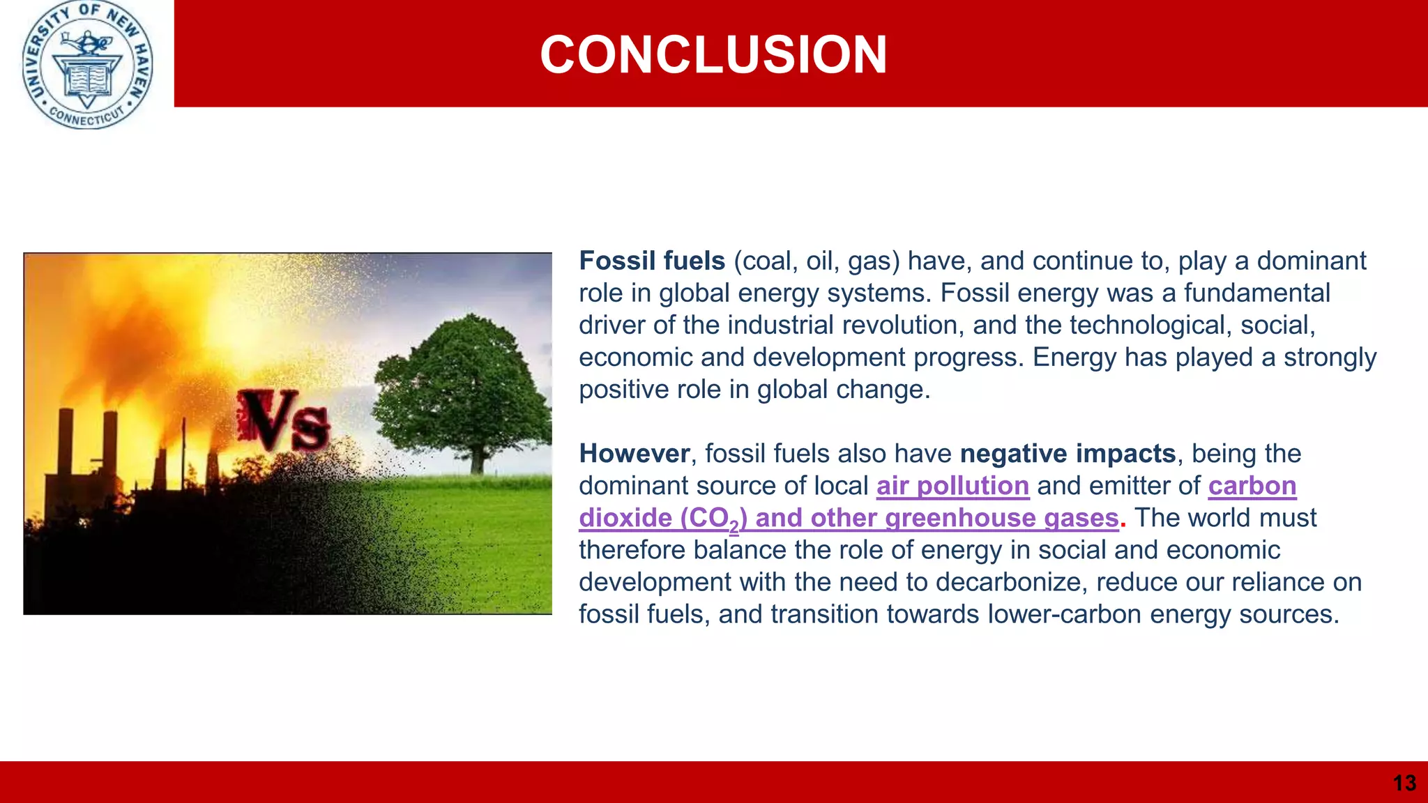 Burning of fossil fuels | PPTX