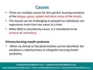 Burning sensation in mouth | PPTX