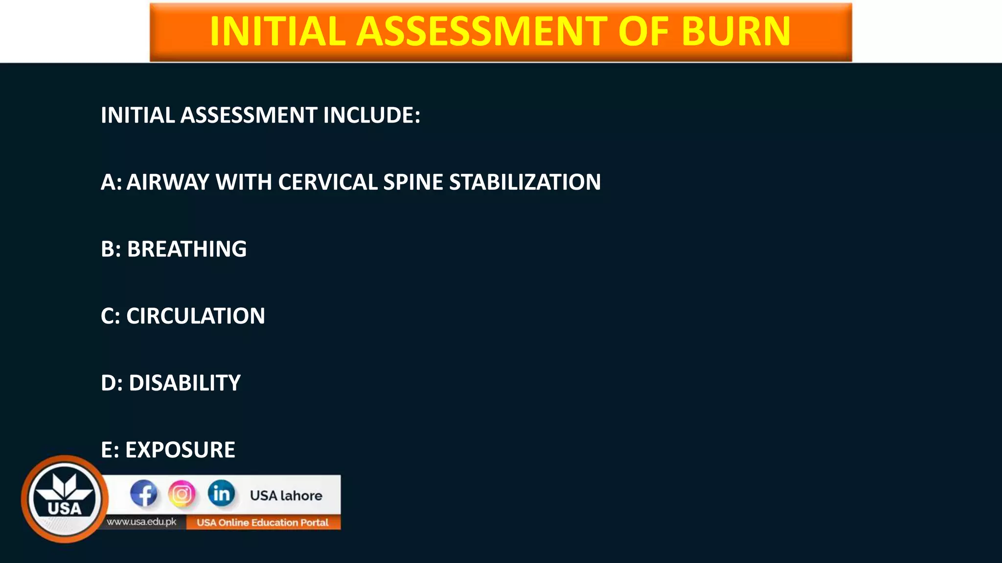 Burn injuries, classification and management | PPTX