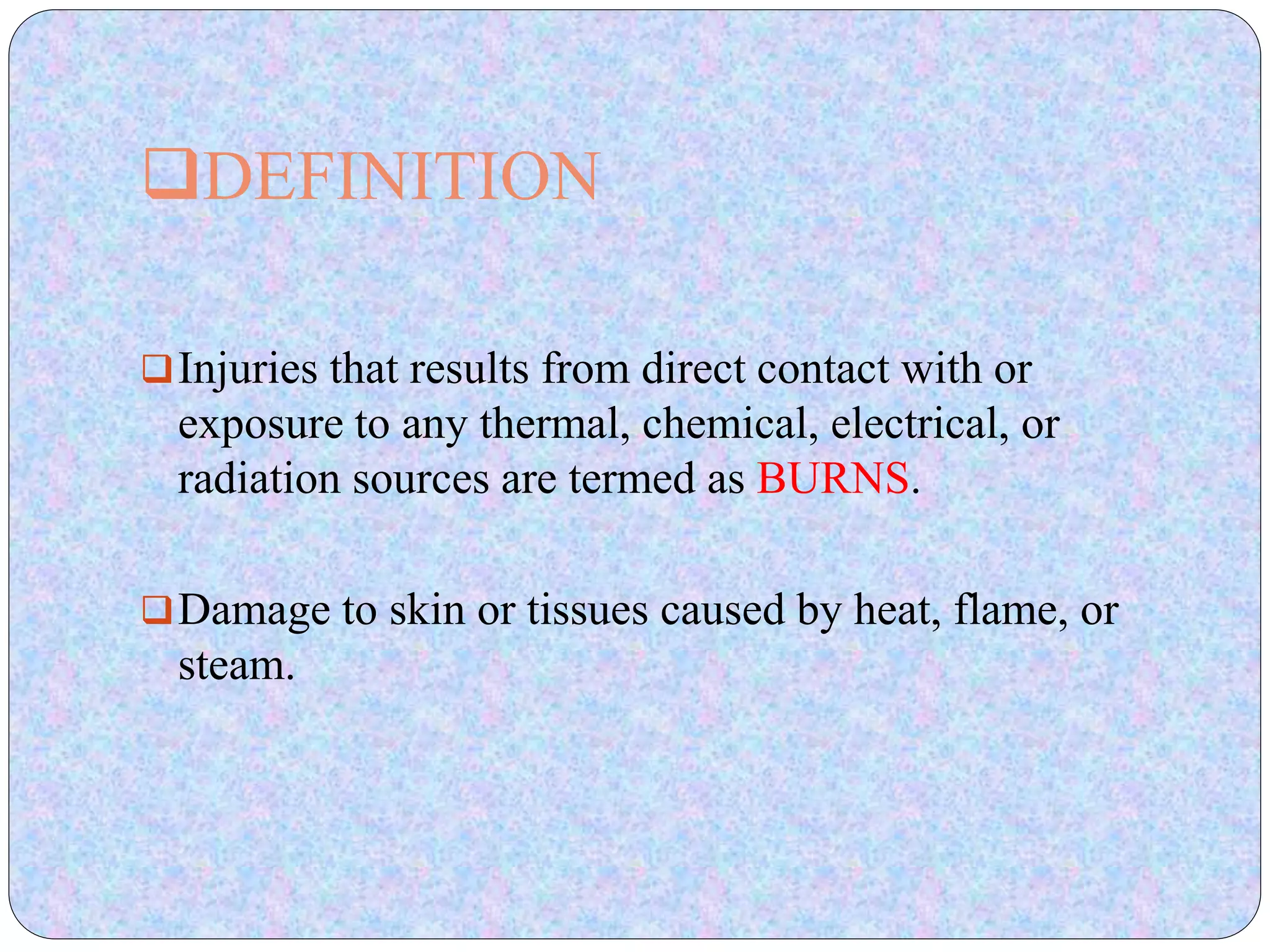 Burn injury | PPTX
