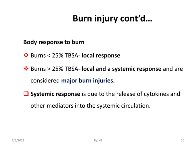 Burn injury for midwife.pptx | Death, Injury, or Military Conflict ...