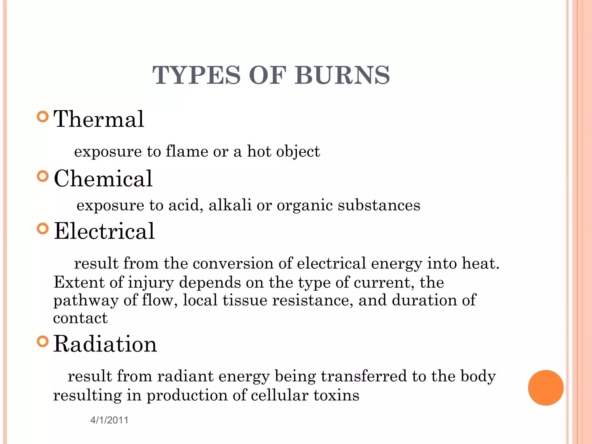 Burn Injuries and Its Management | PPT
