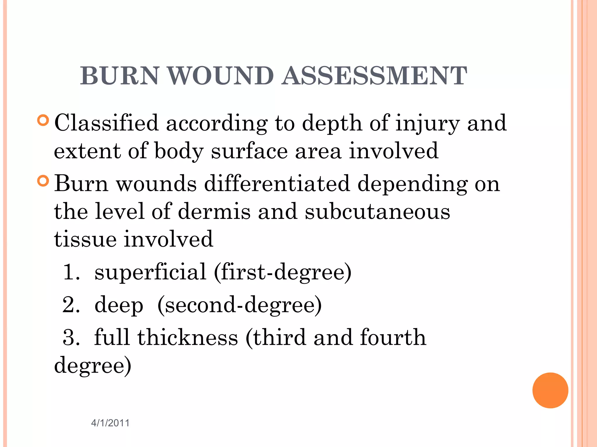 Burn Injuries and Its Management | PPT